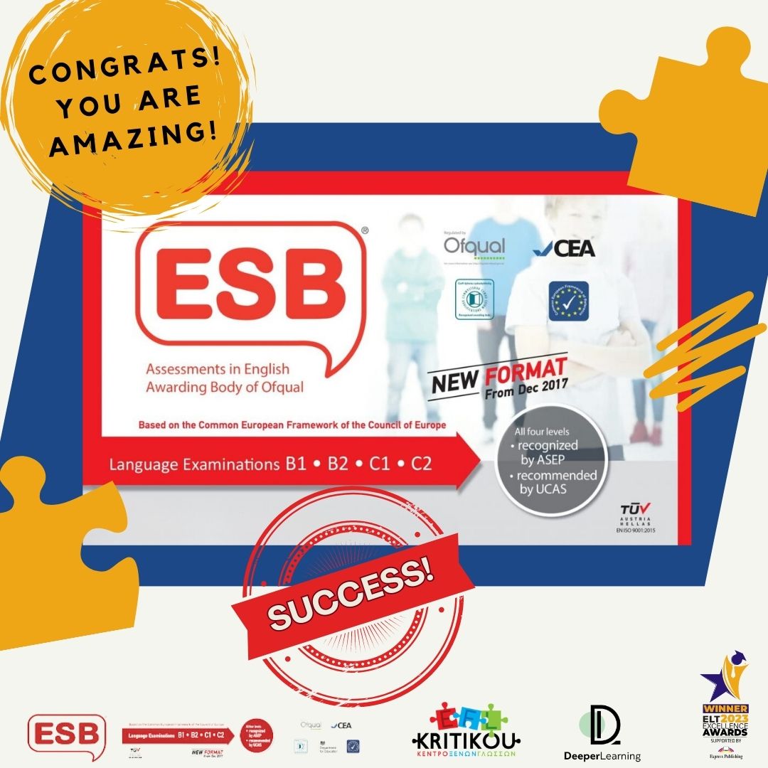 ESB Exam Results May 2024 - EFL Kritikou